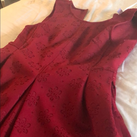 Alya | Dresses | Alya Red Flower Cutout Dress | Poshmark